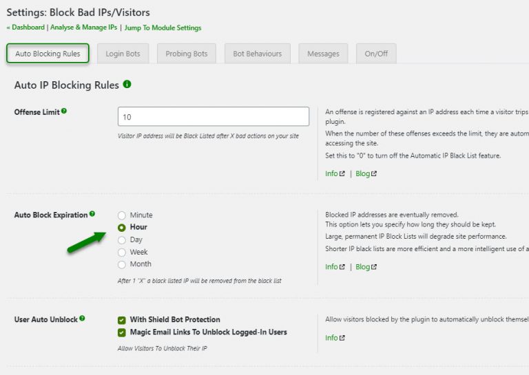 Automatically Block Malicious WordPress Visitors By IP Address | Shield ...