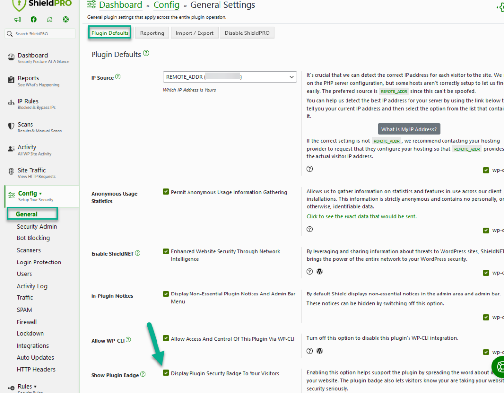 WordPress Shield Security Badge | Shield Security