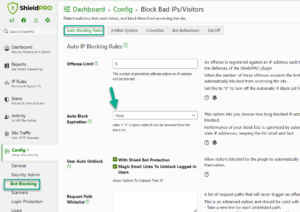 Automatically Block Malicious WordPress Visitors By IP Address | Shield Security