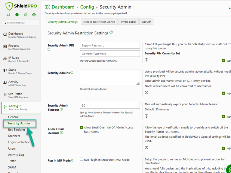 Part 2: Security Admin - Shield WordPress Security Plugin | Shield Security